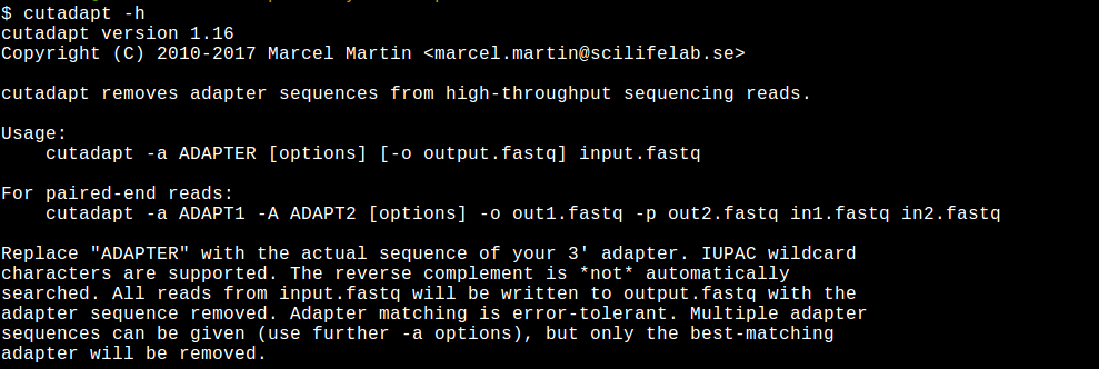 Quality control & Adapter trimming · Training Course on Next generation ...